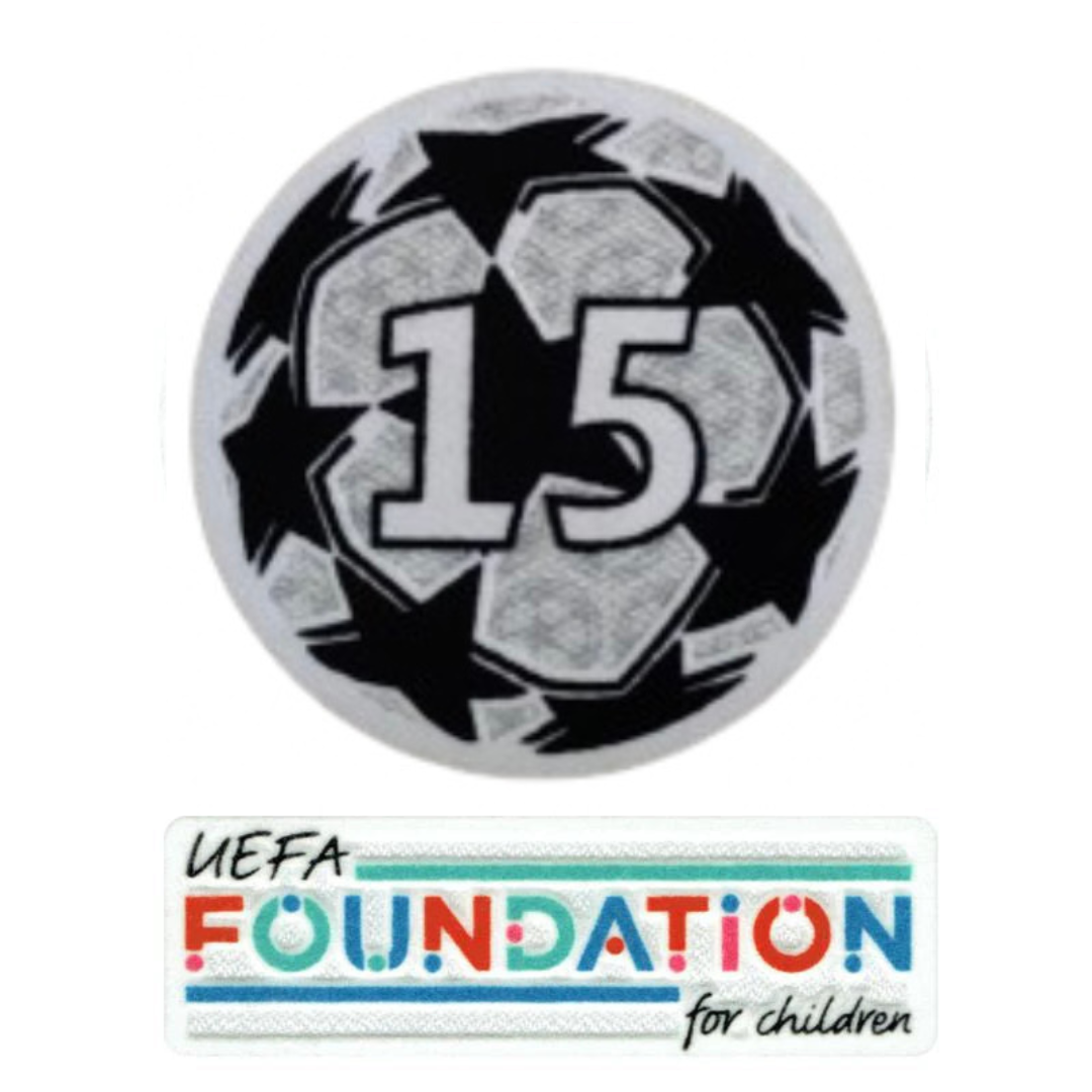 Patch Vencedor da UCL Starball 15 vezes + conjunto de patches da UEFA
