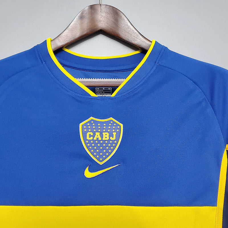 Boca Juniors Retro 2002 Blue and Yellow Jersey