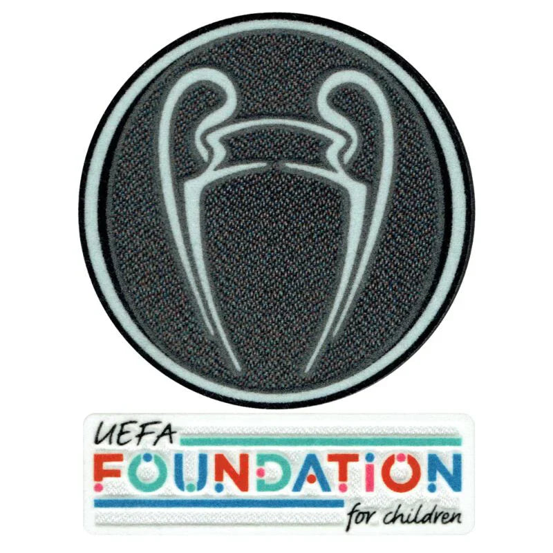 Patch do Troféu dos campeões UCL + conjunto de patches da UEFA Foundat